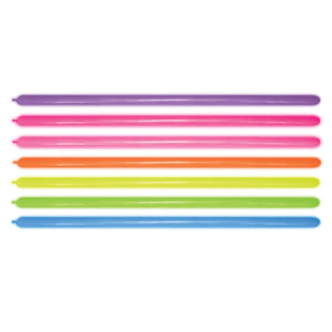Sempertex 260 Neon Assorted Latex Balloons|Bubblegum Direct Wholesale