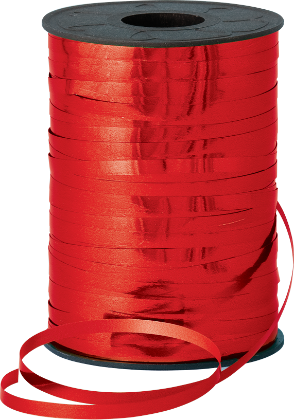 Metallic Red Curling Ribbon