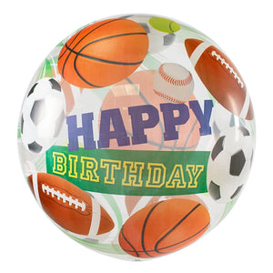 Happy Birthday Sports Ball 22" Bubble