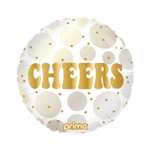 Cheers Gold & Neutral Dots 18" Round
