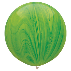 Qualatex Green SuperAgate Latex Balloon - Various Sizes
