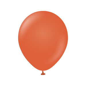 Kalisan Retro Rust Orange Latex Balloon Mixed Sizes - Bubblegum Direct