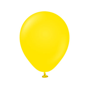 Kalisan Standard Yellow Latex Balloon Various Sizes - Bubblegum Direct