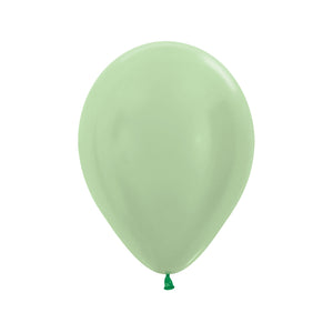 Sempertex Satin Green Latex Balloons Various Sizes - Bubblegum Direct