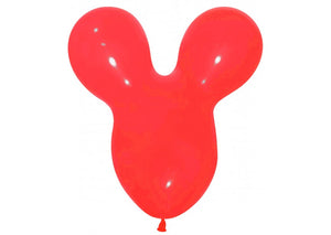 Sempertex Mouse Head Red 17" Latex Balloon - Bubblegum Direct